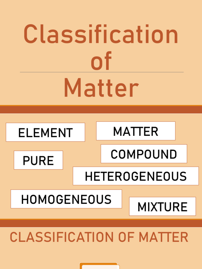 Classification of Matter | PDF | Mixture | Chemical Substances