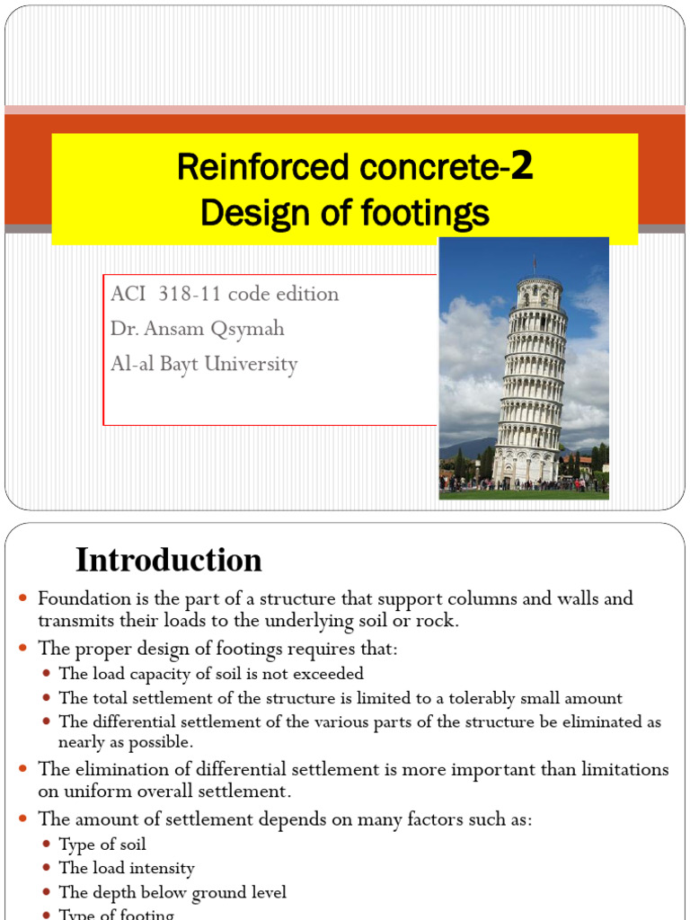 6 Design of Footings - All | PDF | Foundation (Engineering) | Deep ...