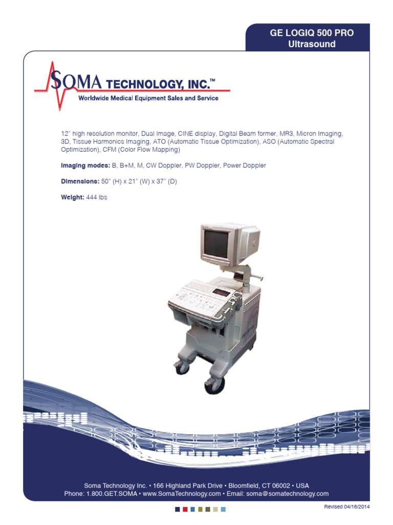 Ge Logiq 500 500 Pro | PDF