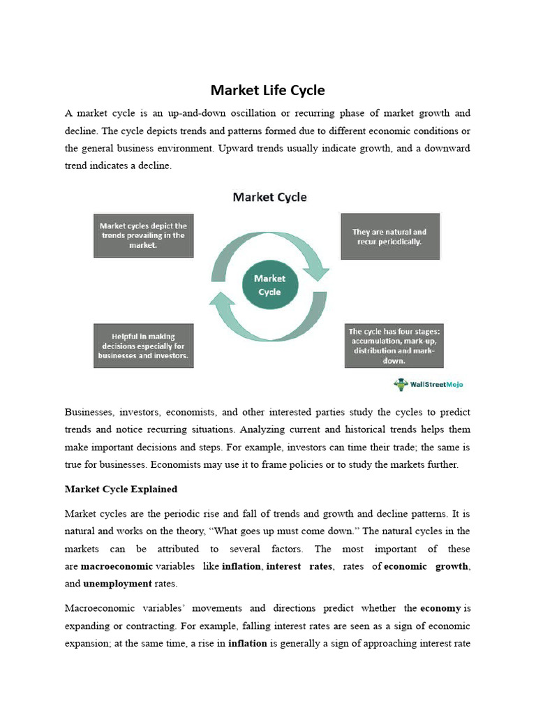 Market Life Cycle Model | PDF | Market Trend | Macroeconomics