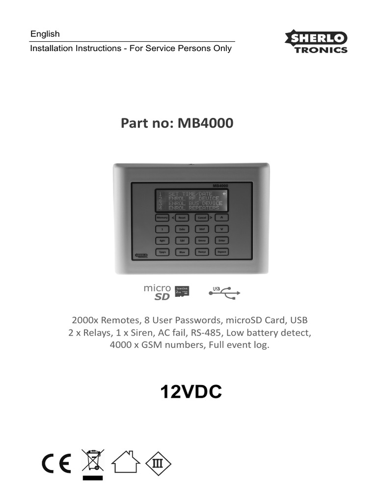 MB4000 Receiver Programming Guide | PDF | Personal Identification ...