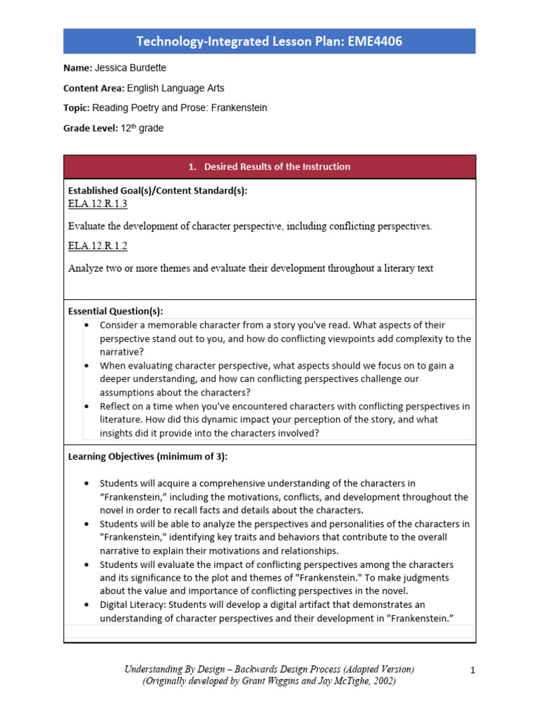 Annotated-ubd 20lesson 20plan 20template | Download Free Pdf 