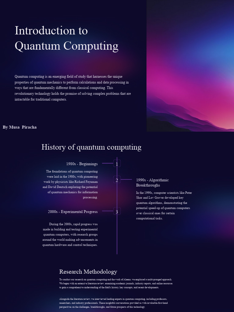 Introduction to Quantum Computing | PDF | Quantum Computing | Computing