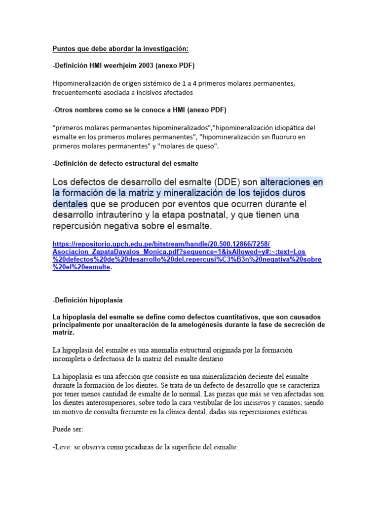 HMI | PDF | Esmalte de dientes | Diente