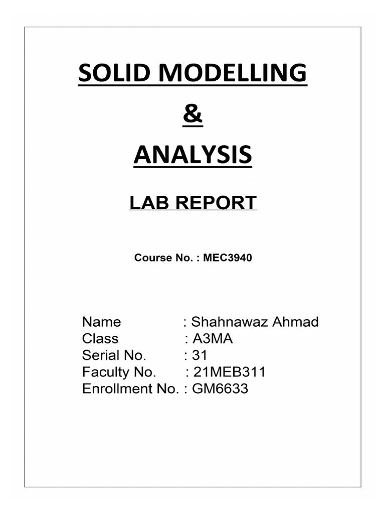 Abaqus 3 Rohit Varshney 19meb326 (1) - Images-1 | PDF