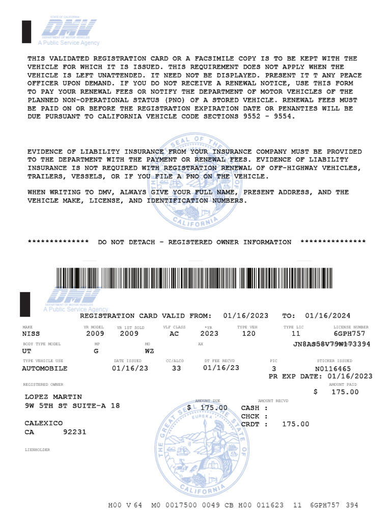 MA02 | PDF | Department Of Motor Vehicles | Transport