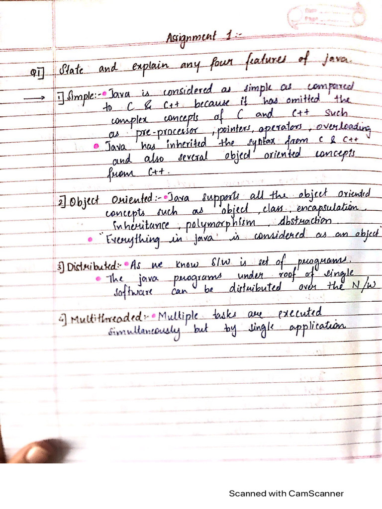 JAVA Assignment 1 | PDF