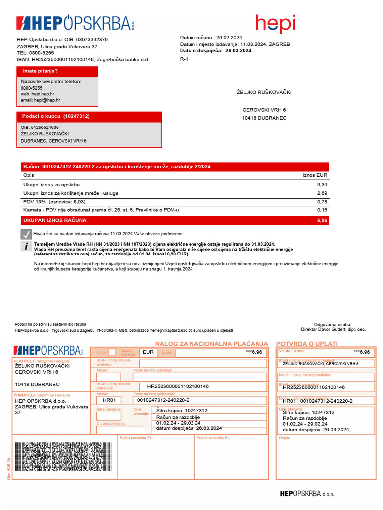 Racun 41351028835 | PDF