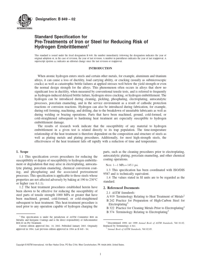 ASTM B849-02 | PDF | Building Engineering | Metallurgy