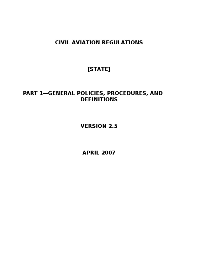 Civil Aviation Regulations | PDF | Air Traffic Control | Aircraft