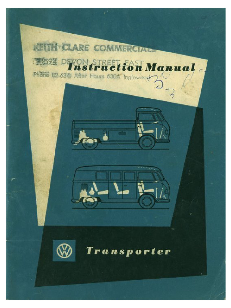 1955 VW Kombi Man - Prop. German | PDF