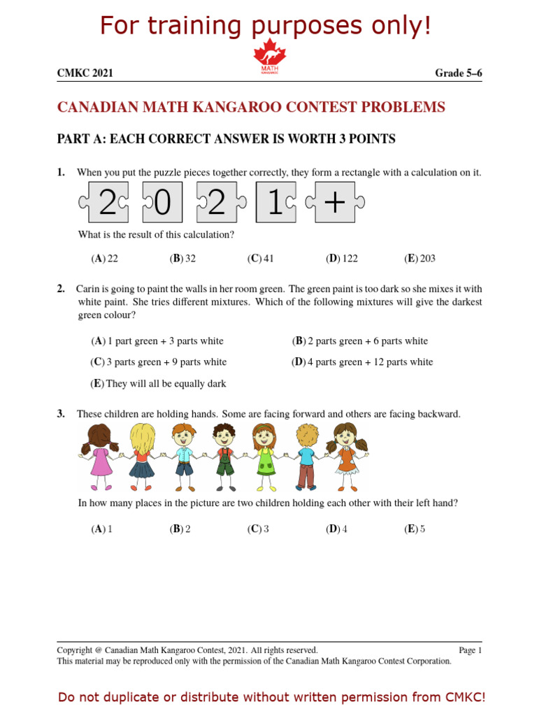 2021 Math Kangaroogr 0506 e | PDF