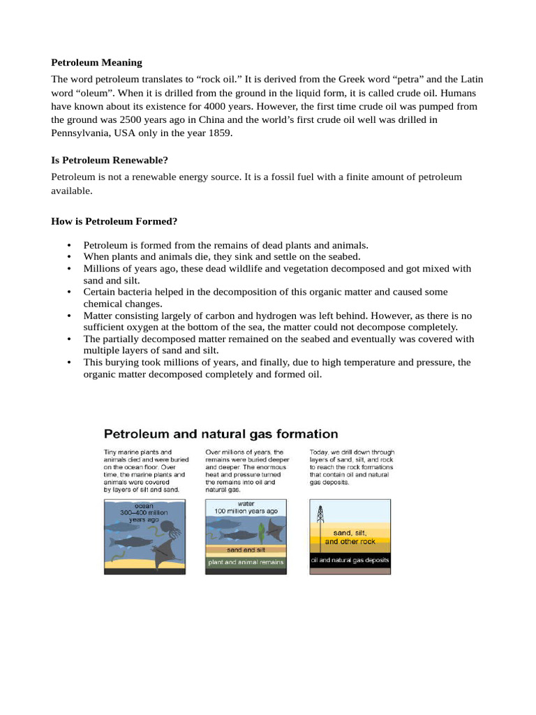 Petroleum Meaning 2 | PDF | Petroleum | Natural Gas