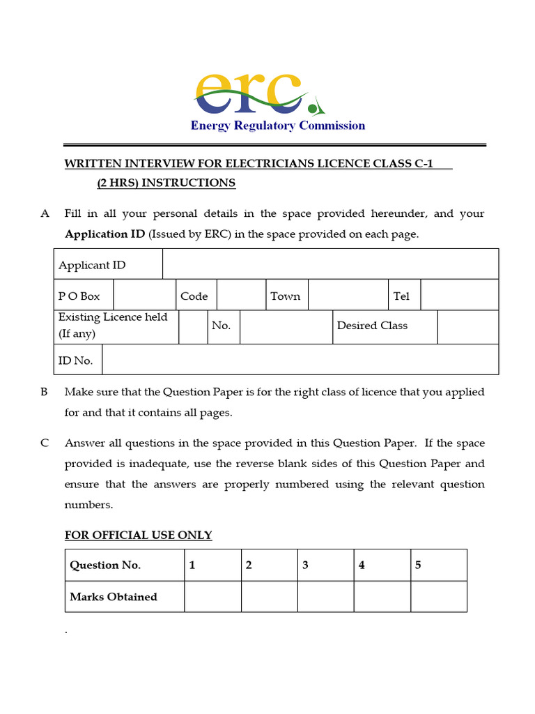 Epra C1 License Exam April 2016 | PDF | Electric Motor | Electrical ...