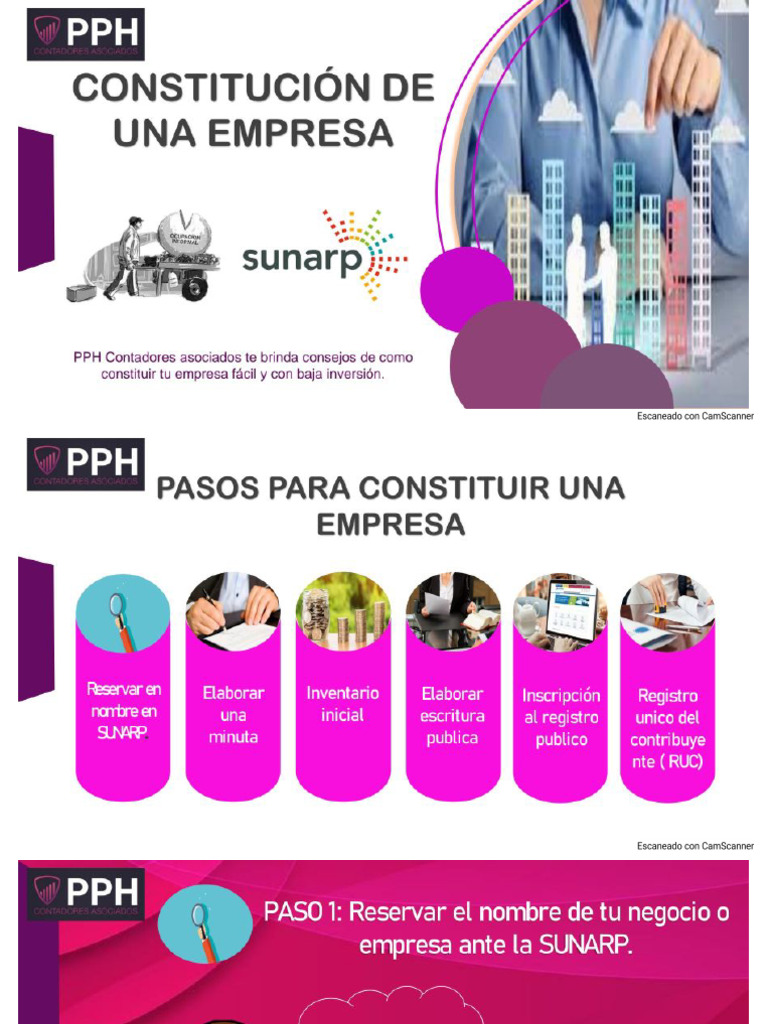 6 Pasos para Constituir Una Empresa | PDF