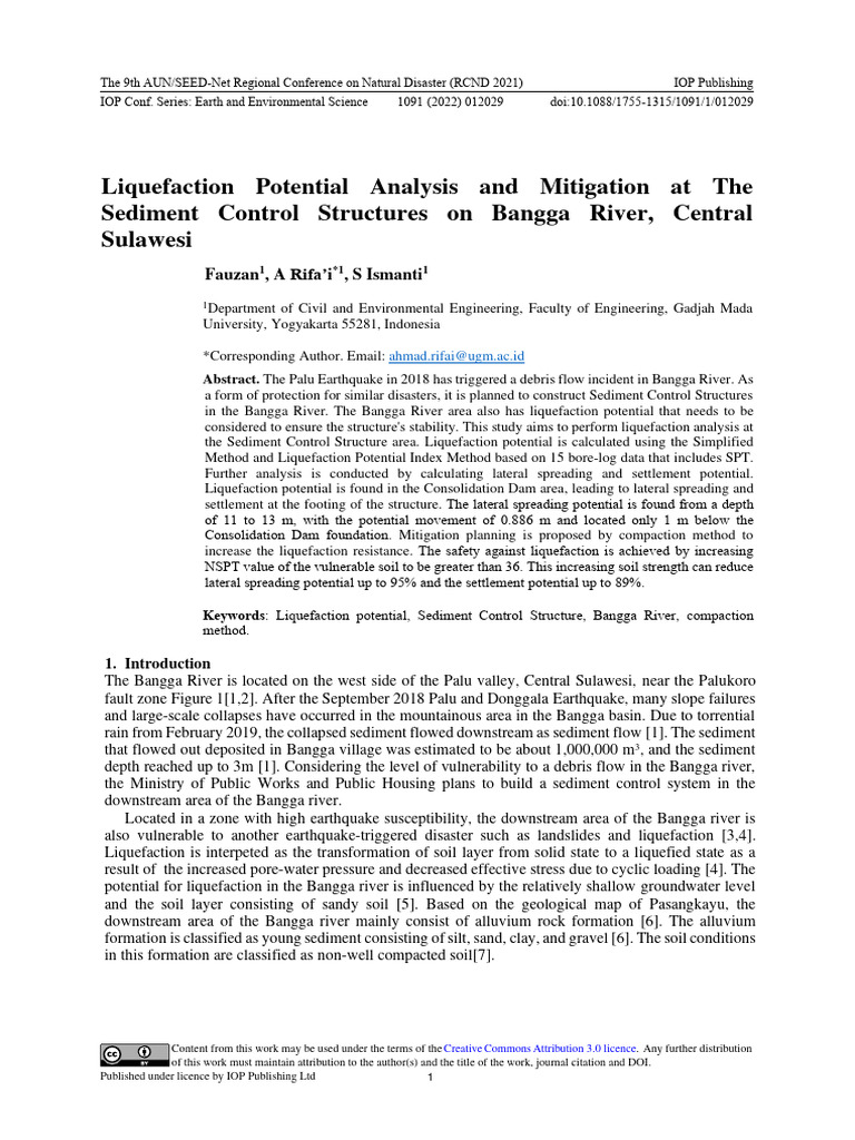 Liquefaction Potential Analysi-2 | PDF | Earth Sciences | Soil