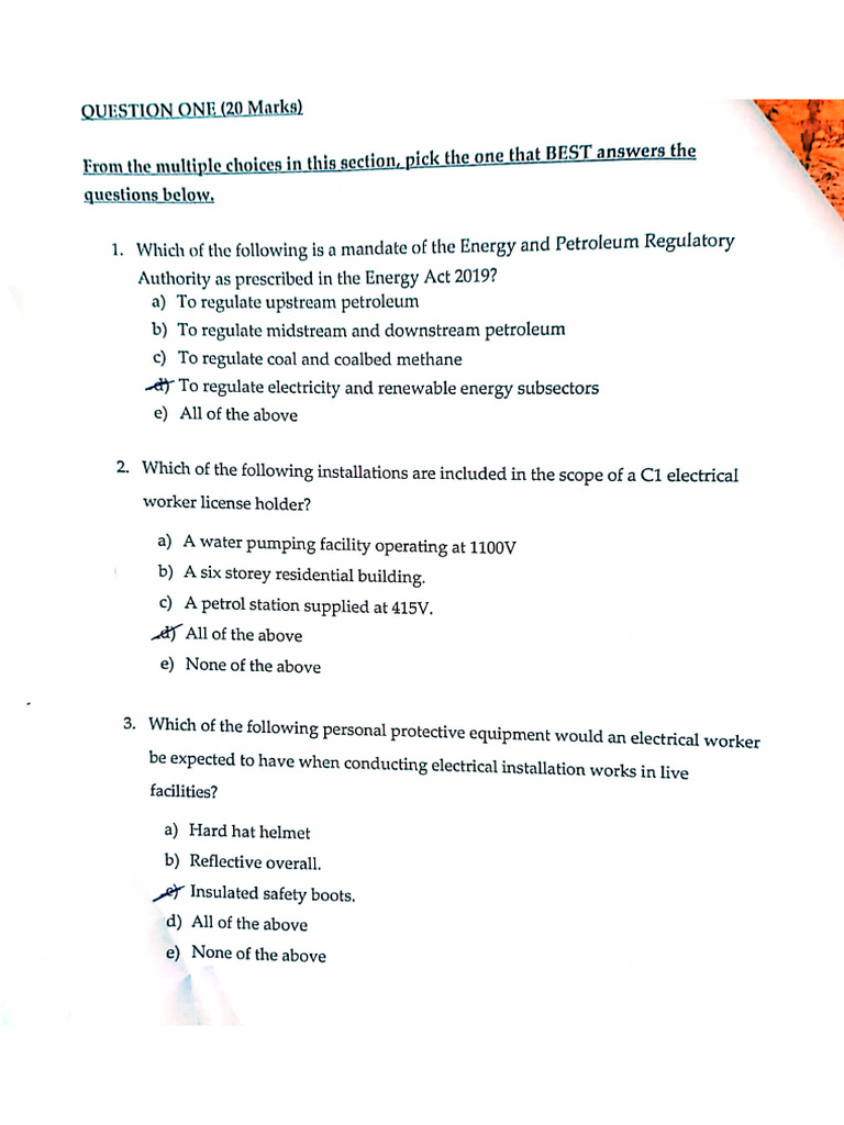 Epra C1 License Exam September 2023 | PDF