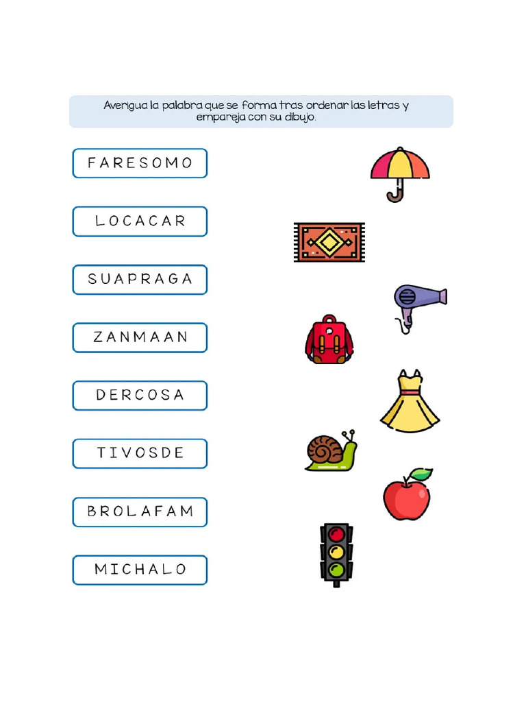 Ordenar Palabras | PDF