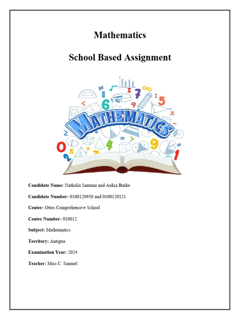 Maths SBA | Download Free PDF | Obesity | Body Mass Index