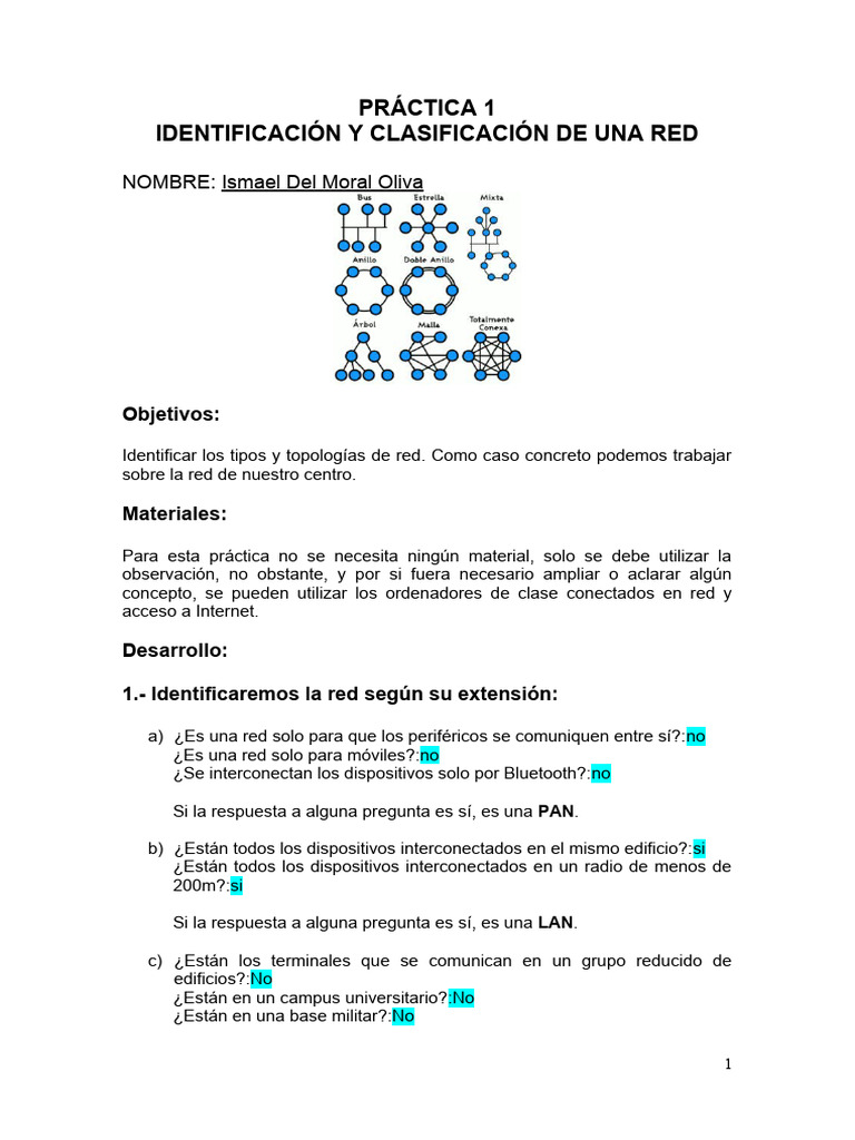 Clasificación de Redes: Tipos y Topologías | PDF | Servidor ...