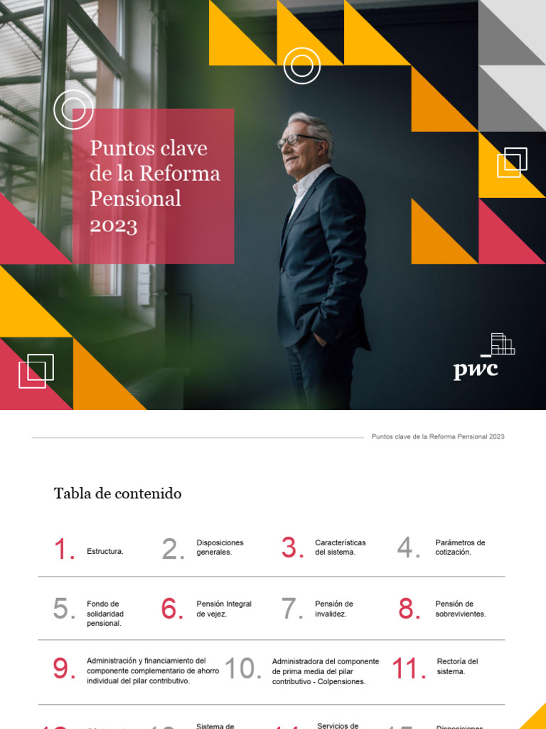Puntos Clave de La Reforma Pensional 2023 | PDF | Pensión | Salario