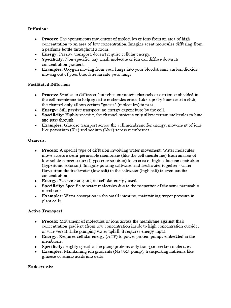 Diffusion Pdf Cell Membrane Cell Biology