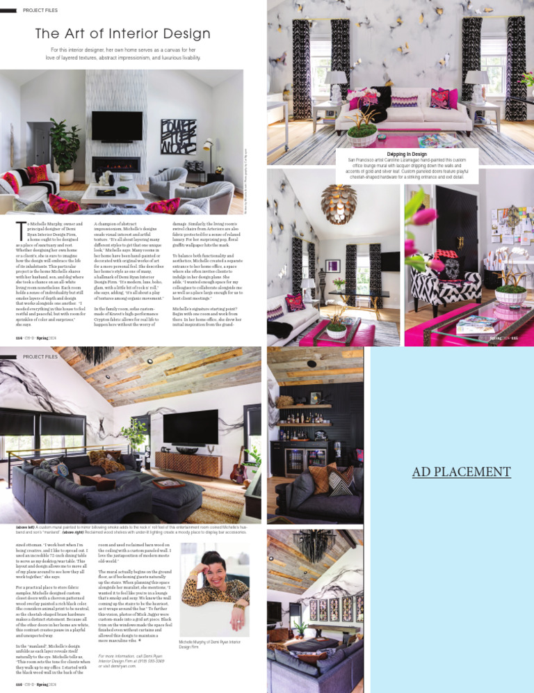 The Art of Interior Design | PDF | Interior Design | Mural