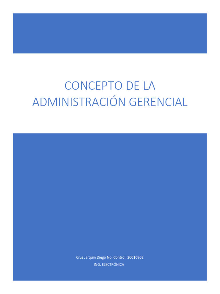 Concepto Admi Pdf Business Conocimiento
