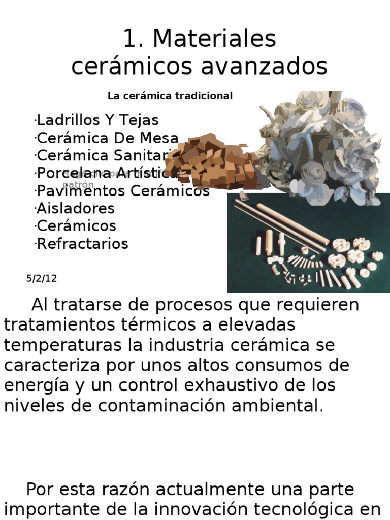 1materiales Ceramicos Avanzados | PDF | Cerámica | Ingeniería Cerámica