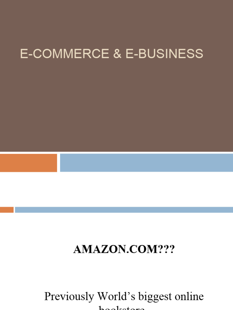 E-Business Intro - New | PDF | Electronic Business | E Commerce