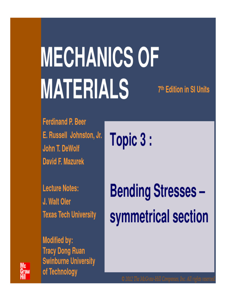 3 - Bending | PDF | Bending | Stress (Mechanics)