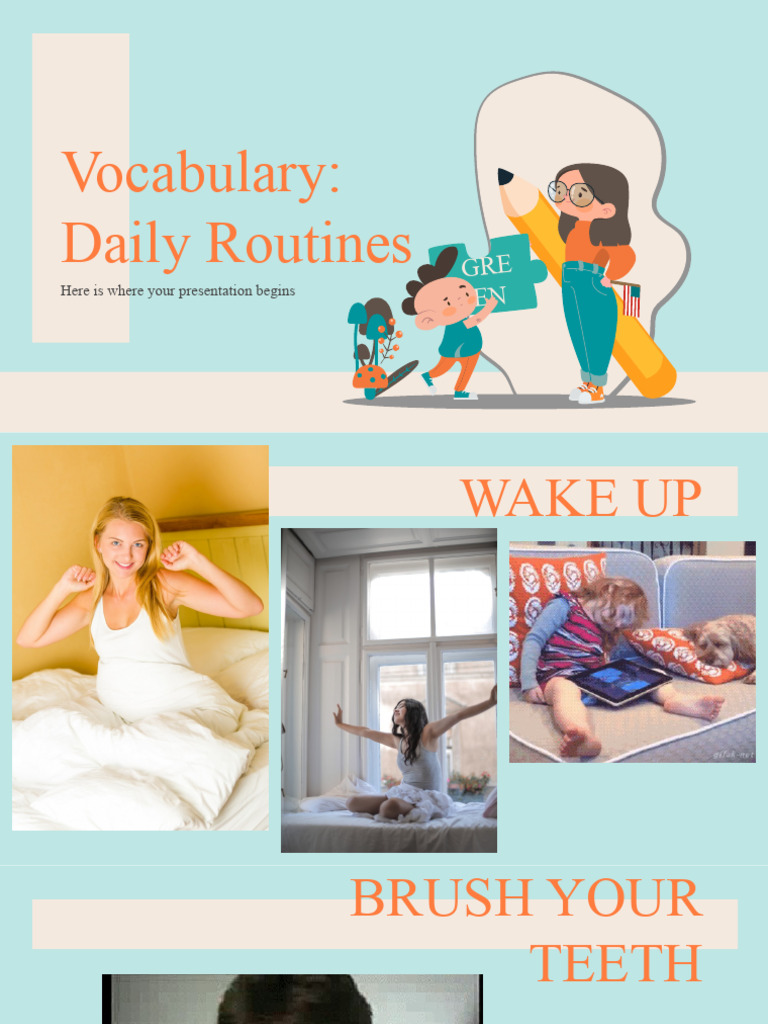 Vocabulary - Daily Routine | PDF | Planets | Solar System