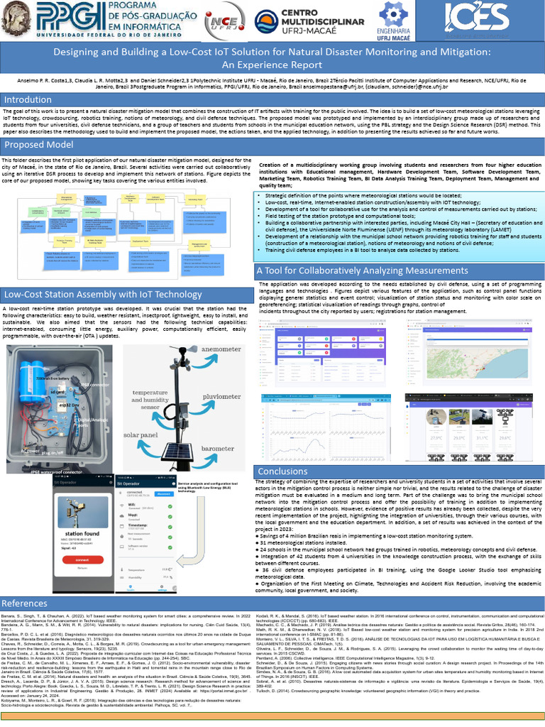 Designing And Building A Low Cost Iot Solution For Natural Disaster Monitoring And Mitigation