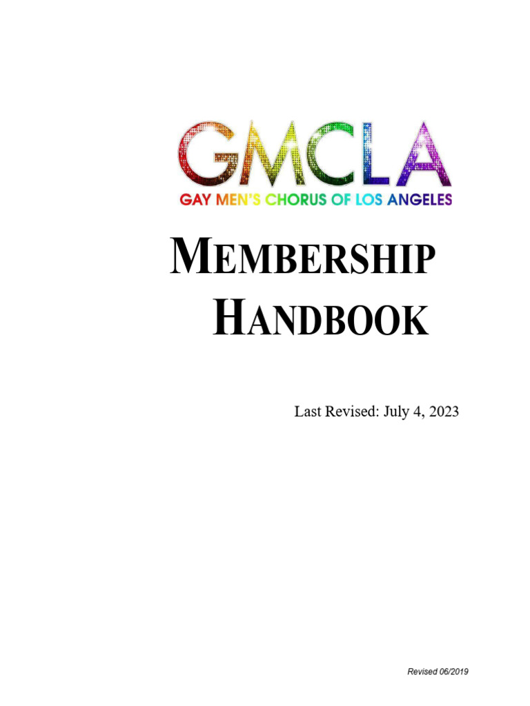 Membership Handbook | Download Free PDF | Lgbt | LGBTQIA+ Studies