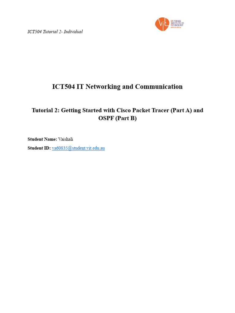 ICT 504 Tutorial2 - 60835 | PDF