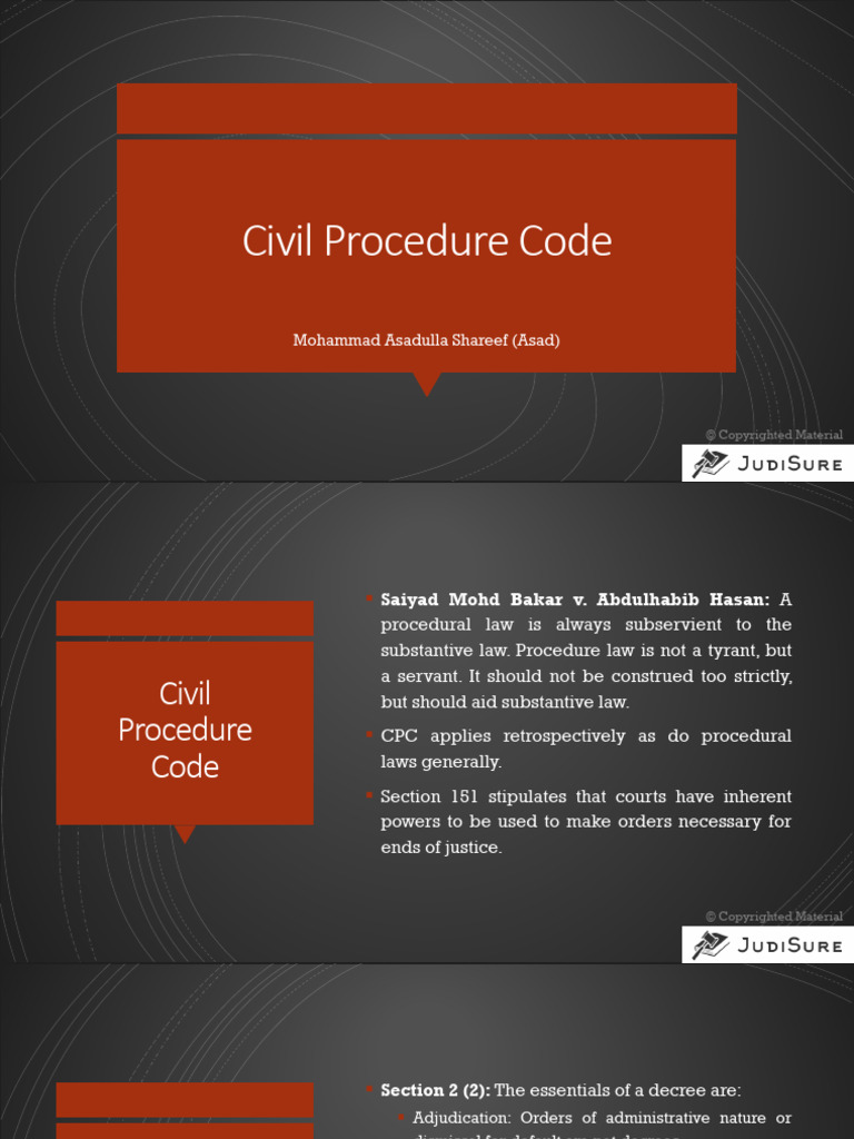CPC - JudiSure | PDF | Lawsuit | Injunction