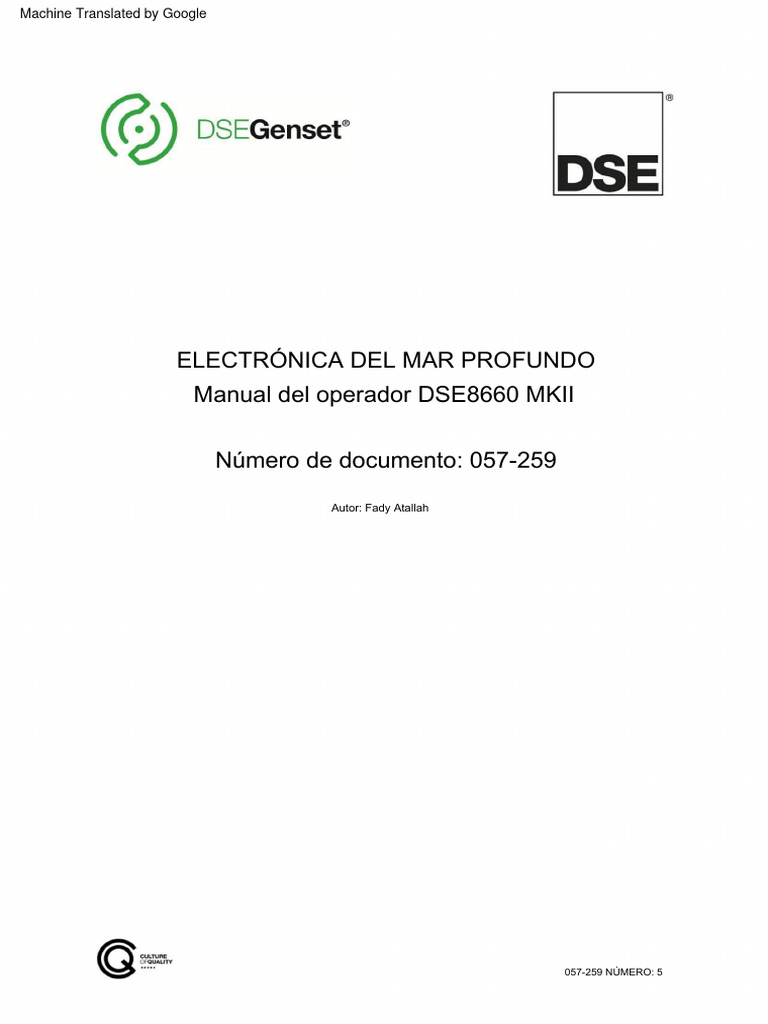 Dse8660 Mkii Operator Manual (Traducido) | PDF | Ingenieria Eléctrica ...