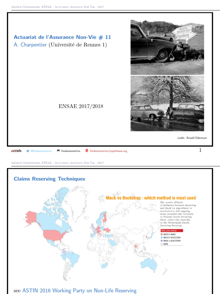 Slides Ensae 2017 11 | PDF | Bootstrapping (Statistics) | Errors And Residuals