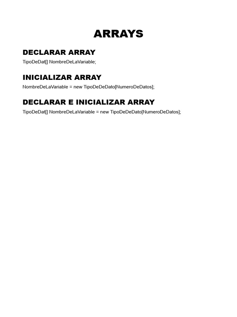 Arrays C# | PDF