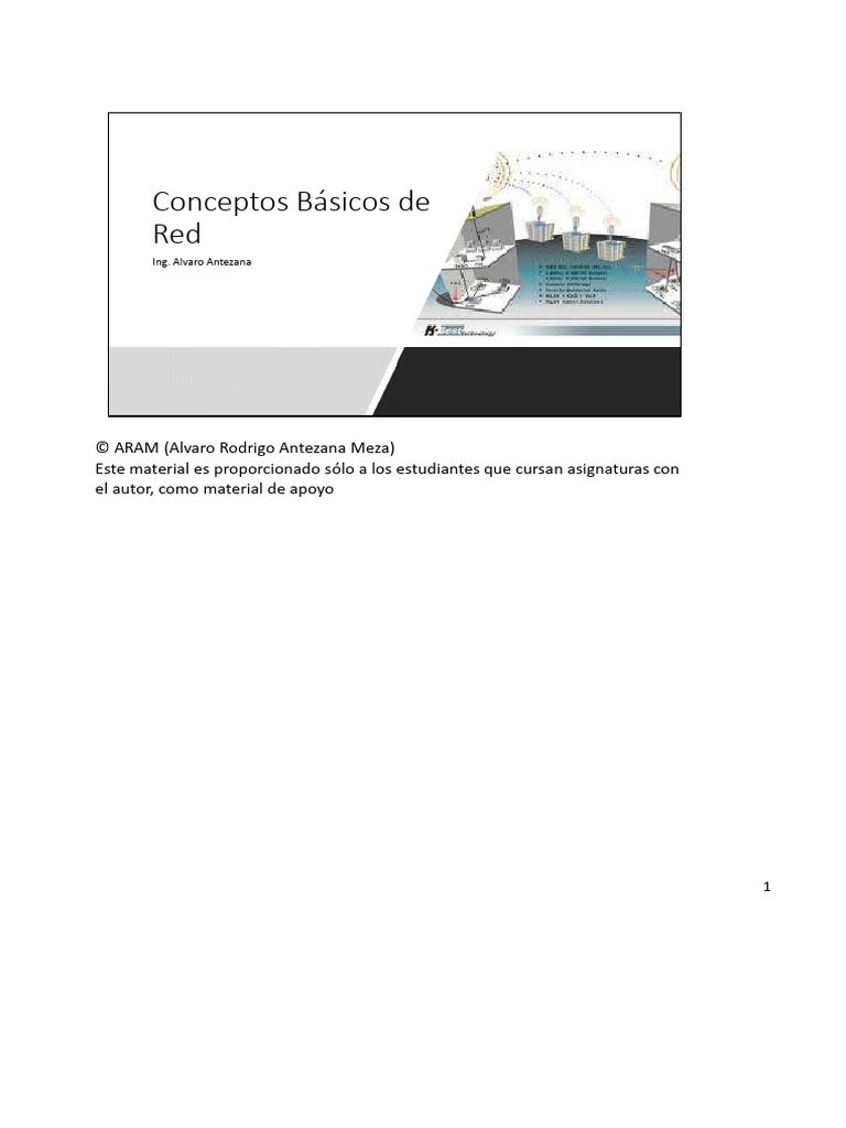Tema 5-1 Conceptos Basicos de Red | Descargar gratis PDF | Dirección IP | Red de computadoras