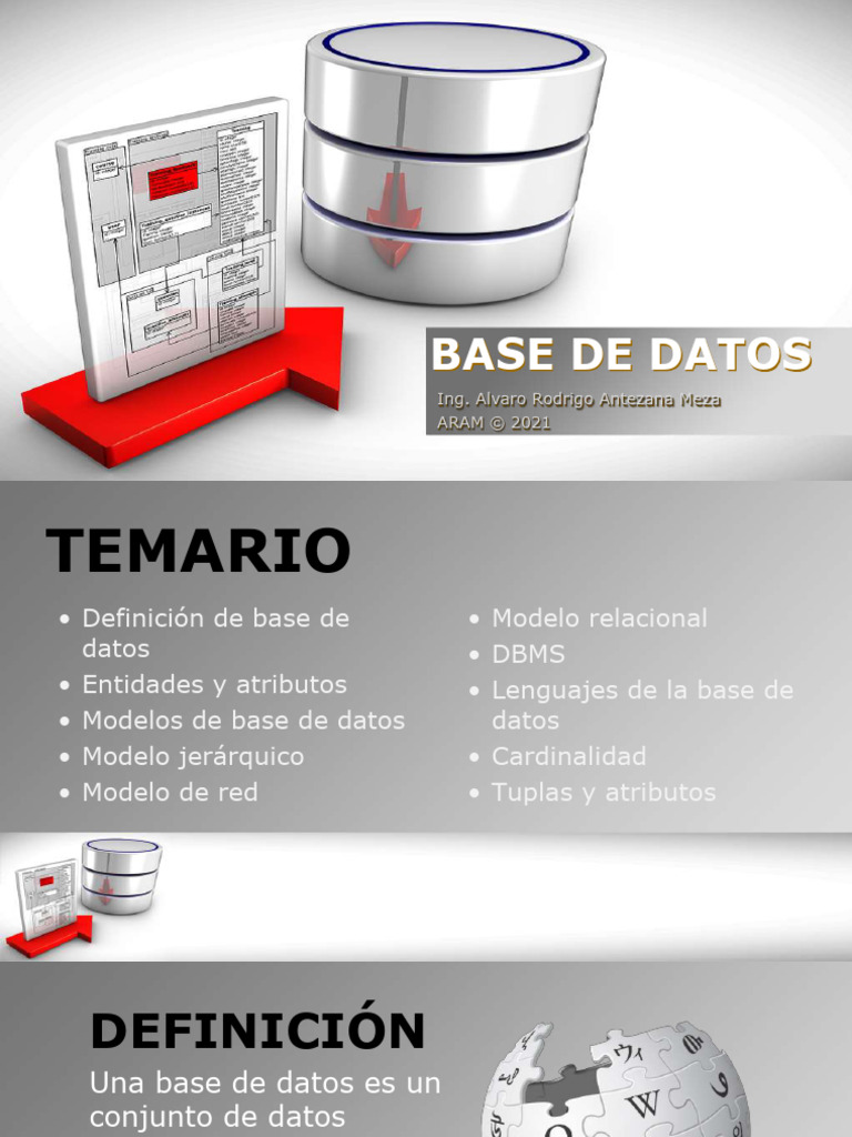 Tema 6-1 Base de Datos | Descargar gratis PDF | Bases de datos | Base ...