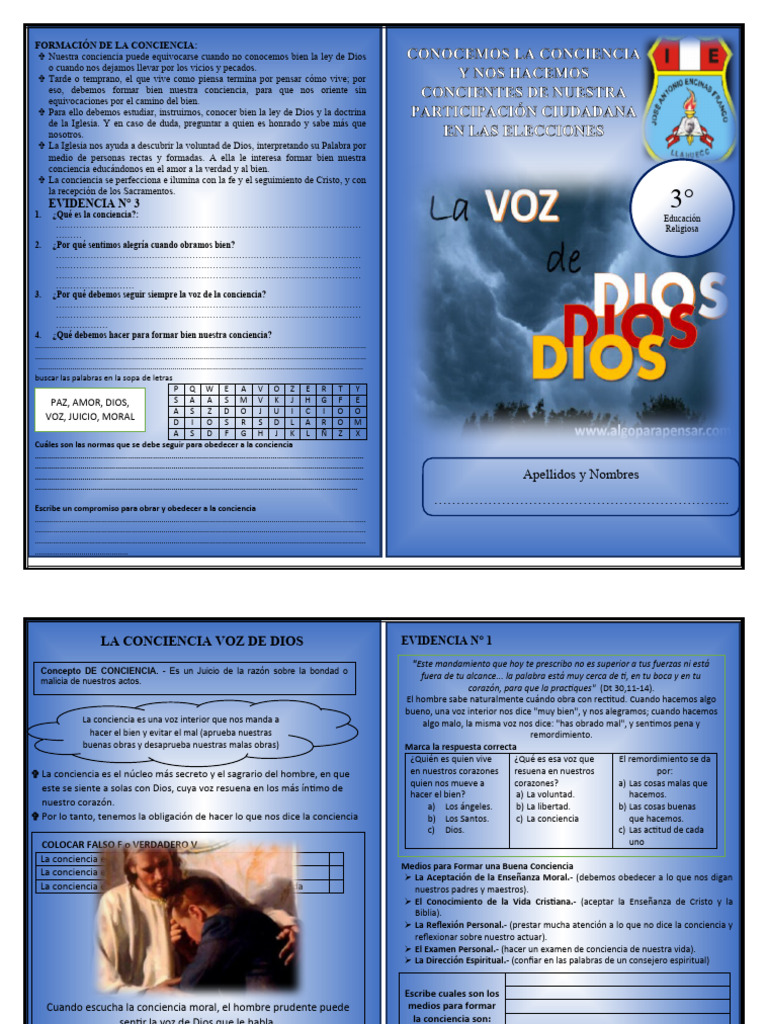 Formación de la Conciencia Cristiana | PDF | Dios | Cristo (título)