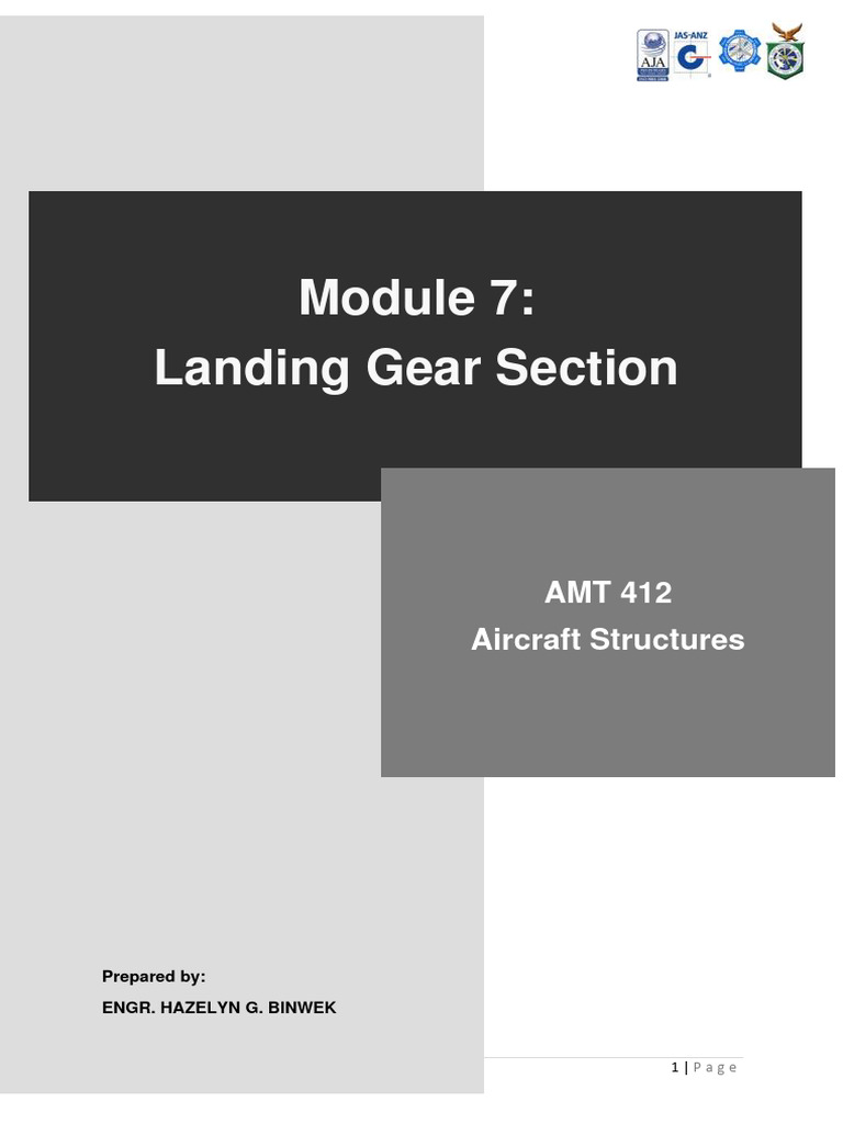 Amt 412 Midterm Module 07 | PDF | Landing Gear | Learning