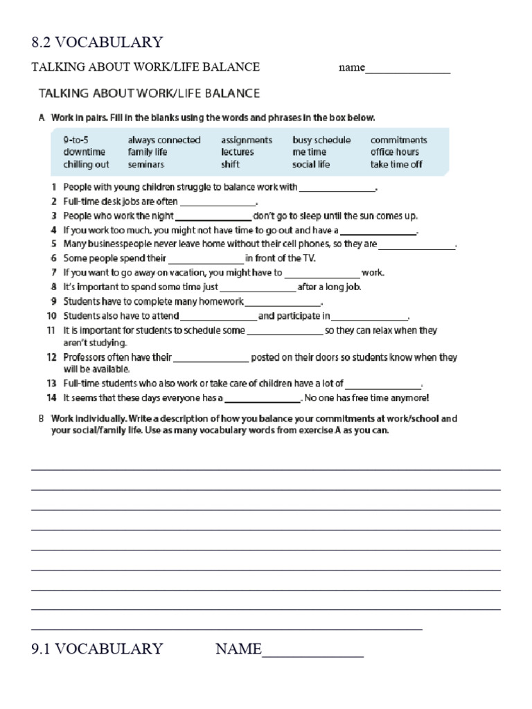 Vocabulary Review Units 8 and 9 | PDF | Art