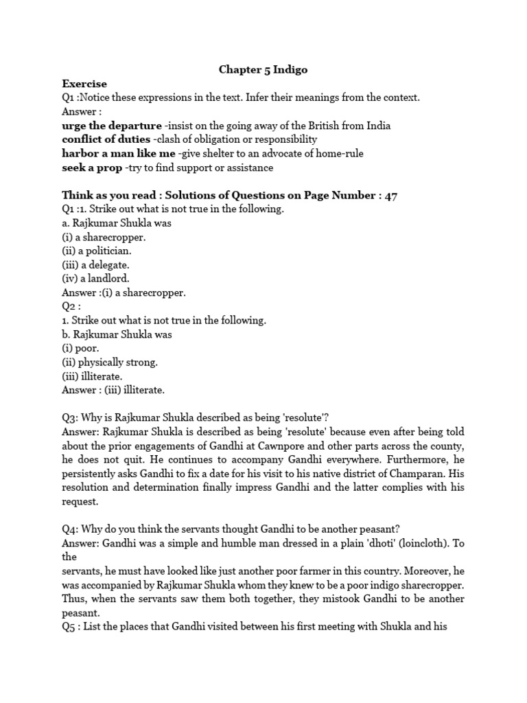 Indigo | PDF | Mahatma Gandhi