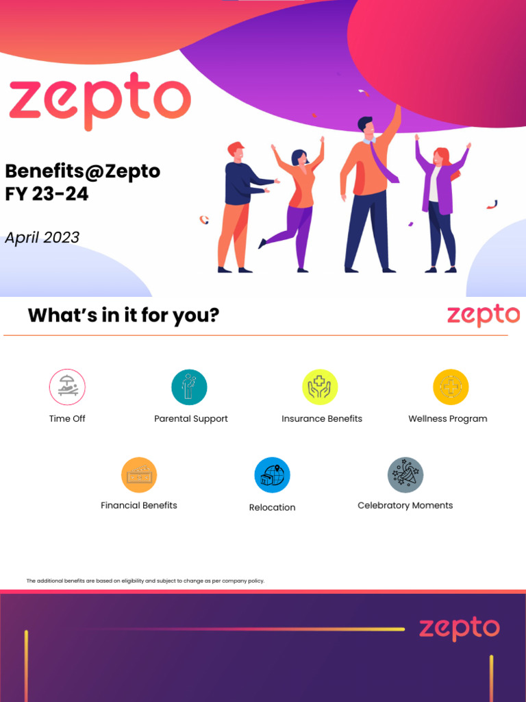 EmployeeBenefitsDeck Zepto | PDF | Parental Leave | Insurance