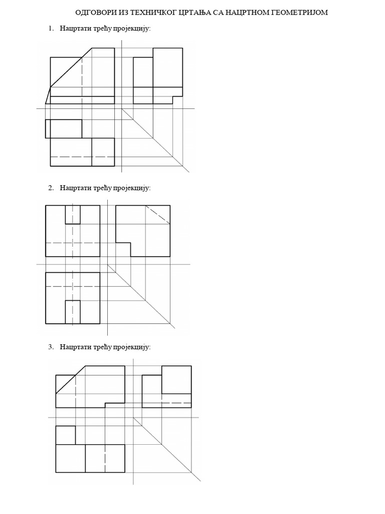 Odgovori Tehnicko Crtanje | PDF