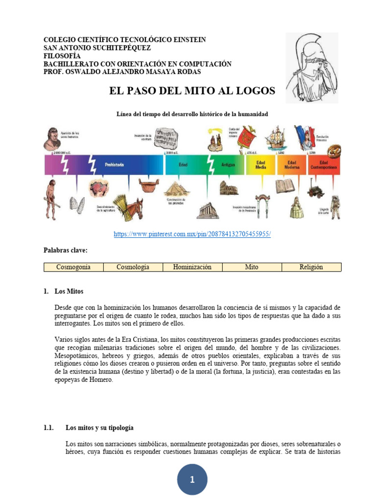 Del Mito Al Logos | PDF | Prometeo