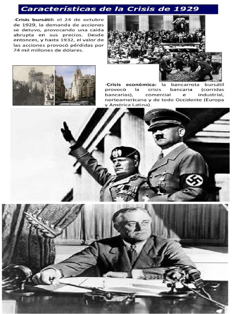 Historia Crisis de 1929 y La Llegada de Adolf Hitler | PDF