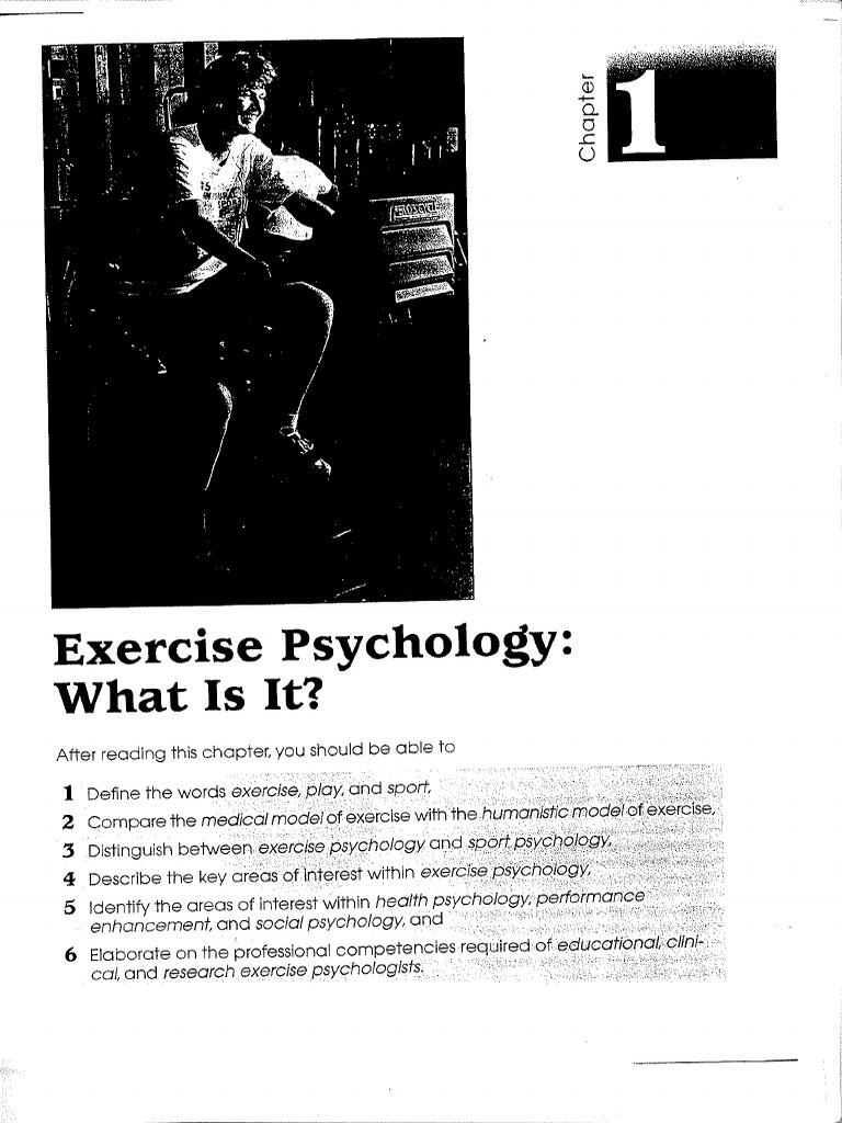 Capitulo - 1 - Foundations of Exercíse Psychology | PDF